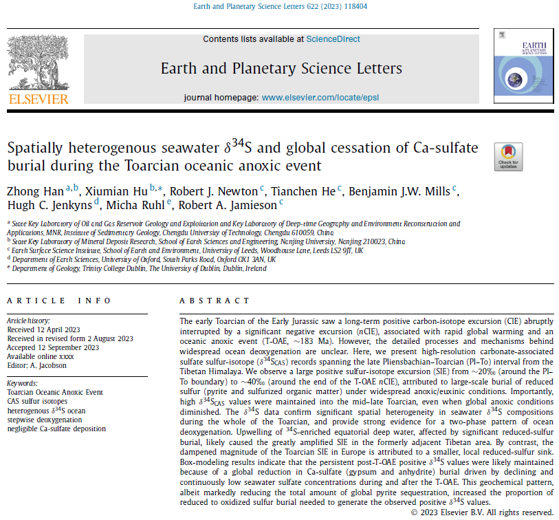 Associate Researcher Han Zhong of Institute of Sedimentary Geology ...