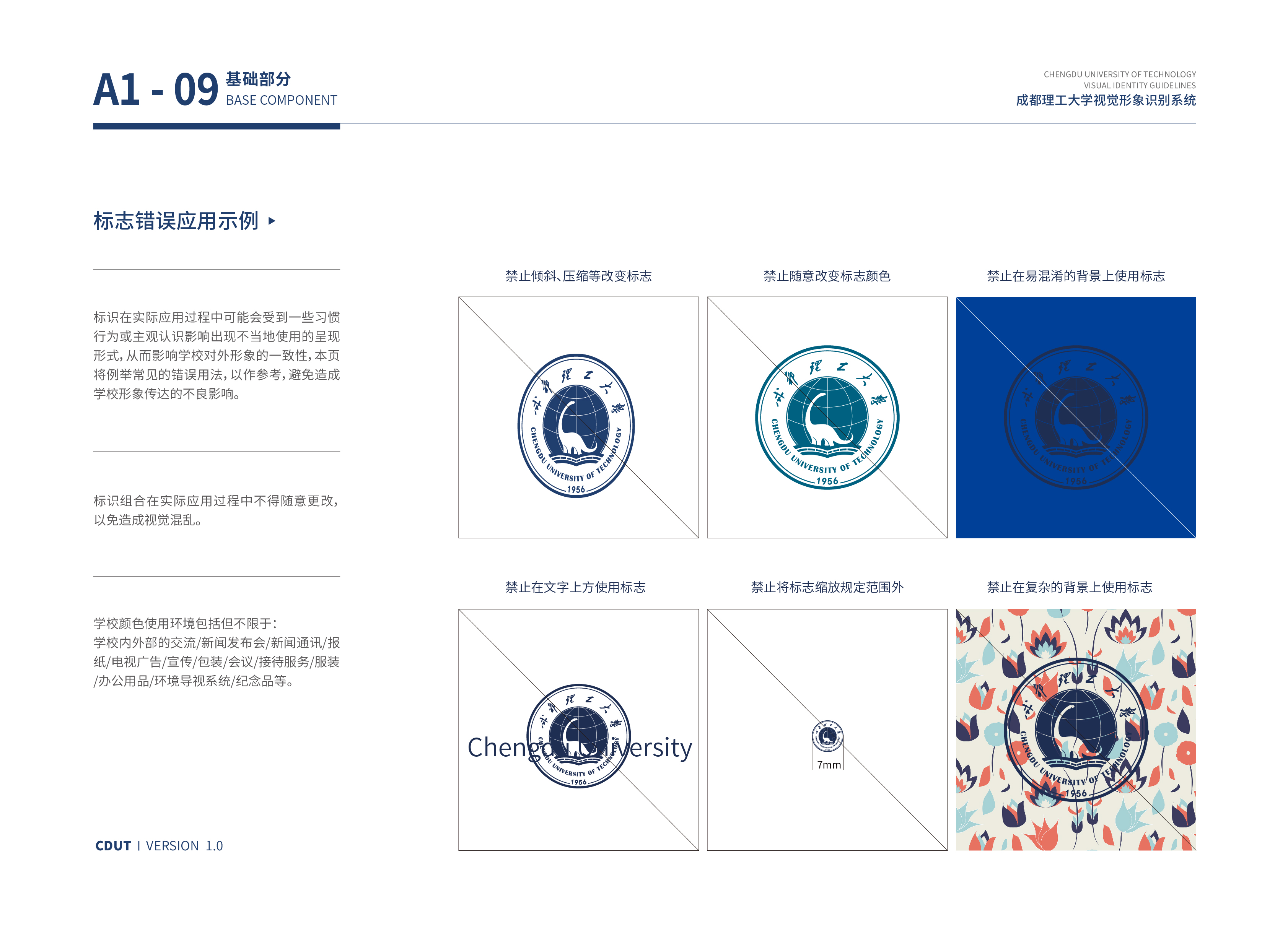 A1-09标志错误应用示例-成都理工大学